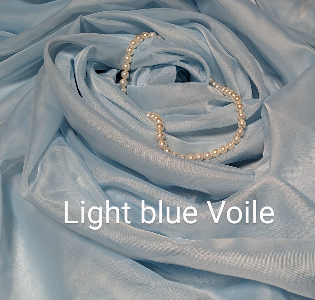 Light Blue Wedding Arch Voile Fabric, Double Wide (118"), by Yard ...