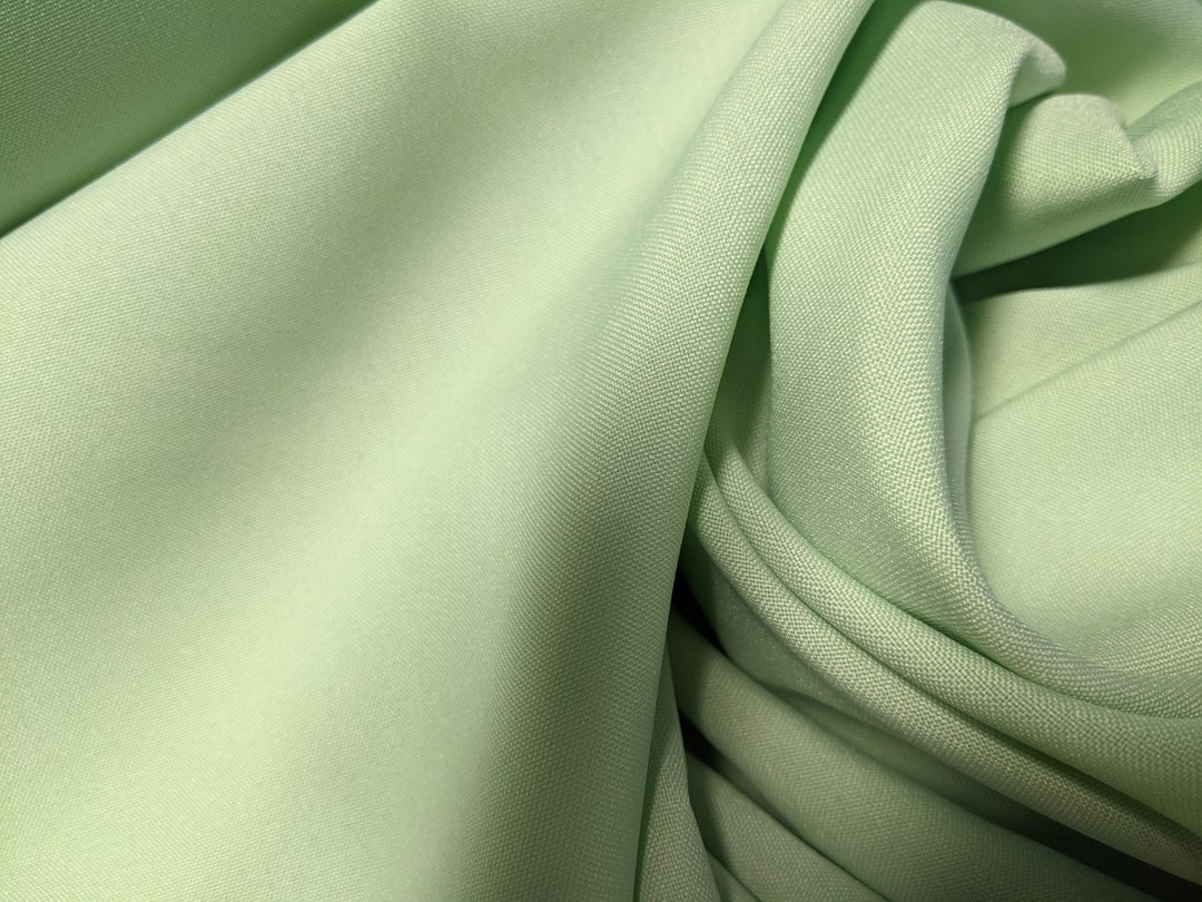 Mint, Light Green Gabardine Tropical 60" Wide, 100% Polyester by the ...