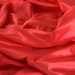 Red Taffeta by the Yard 58-60" Wide. Free Swatches Upon Request, "rush ...