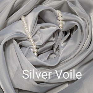 Silver Wedding Arch Voile Fabric, Double Wide (118"), by Yard Free ...