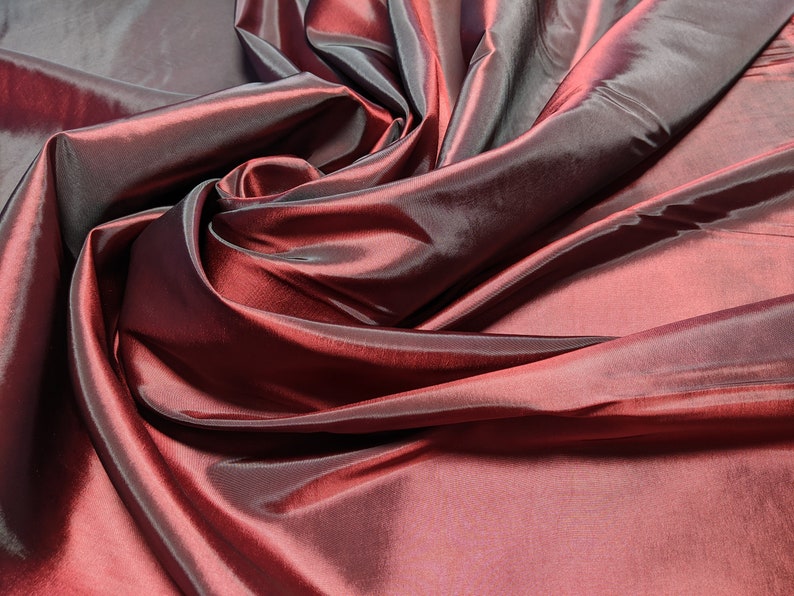 Burgundy Taffeta by the Yard 58-60 Wide Free Shipping in - Etsy