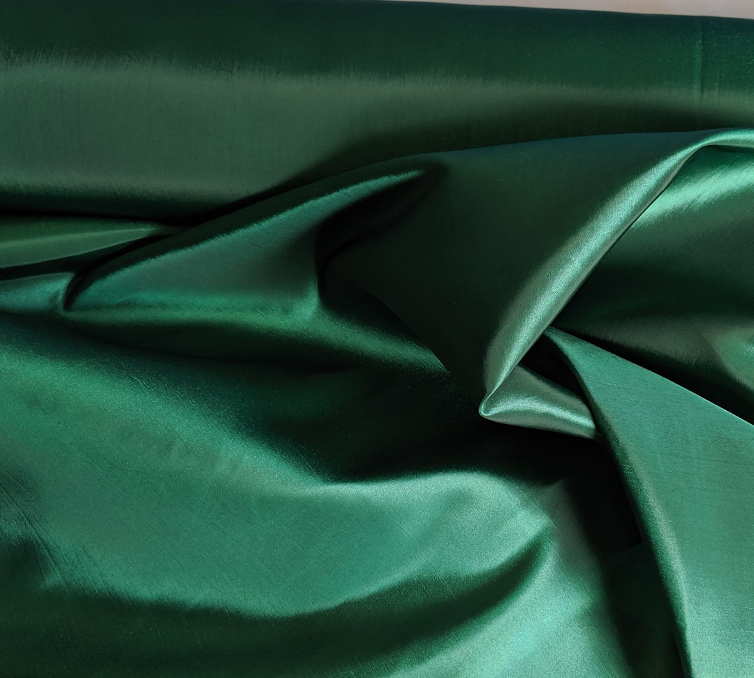 Emerald Green Taffeta 58-60 Wide by Yard. Free Swatches Upon Request ...