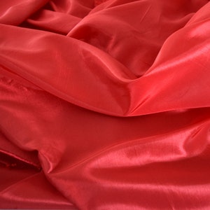 Red Taffeta by the Yard 58-60" Wide. Free Swatches Upon Request, "rush ...