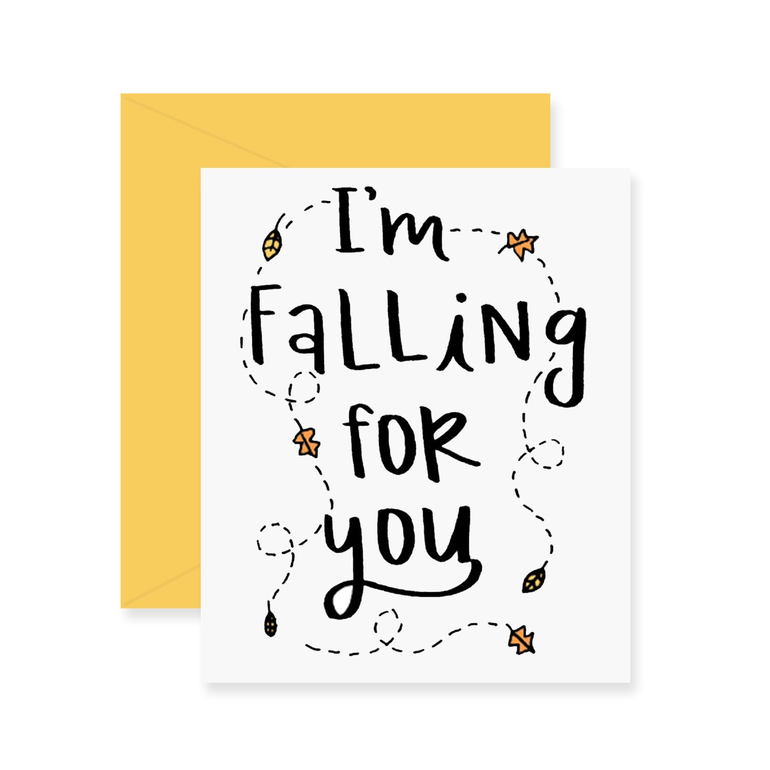 I'm Falling For You Autumn Greeting Card Tarjeta de - Etsy España
