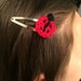 2 Pairs of Crochet Lady Bug Hair Clips, Ladybug Barretts, Girls Hair ...