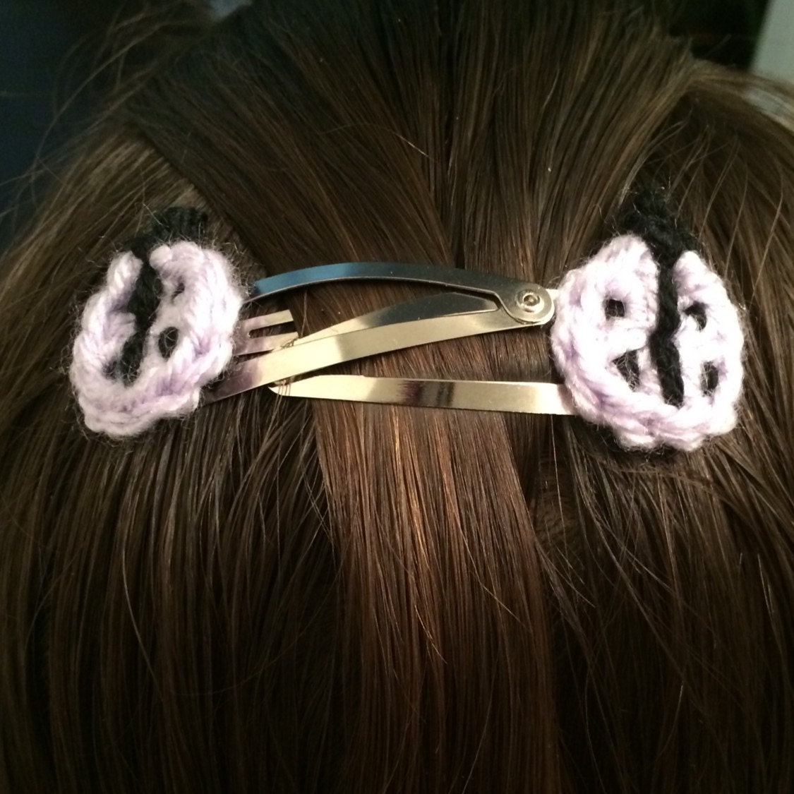 2 Pairs of Crochet Lady Bug Hair Clips Ladybug Barretts - Etsy