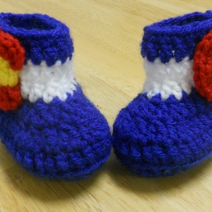Crochet Colorado Baby Booties | Colorado Baby | Colorado Baby Gift ...