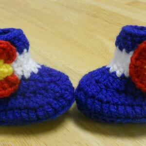 Crochet Colorado Baby Booties | Colorado Baby | Colorado Baby Gift ...