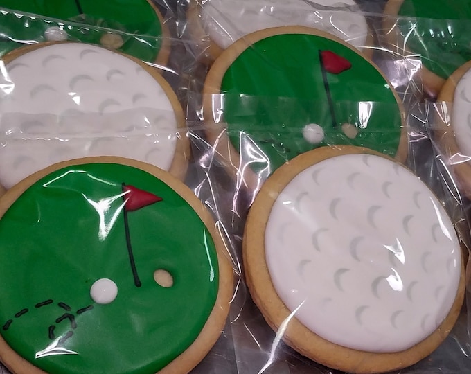 Golf Cookies 1 Dozen - Etsy
