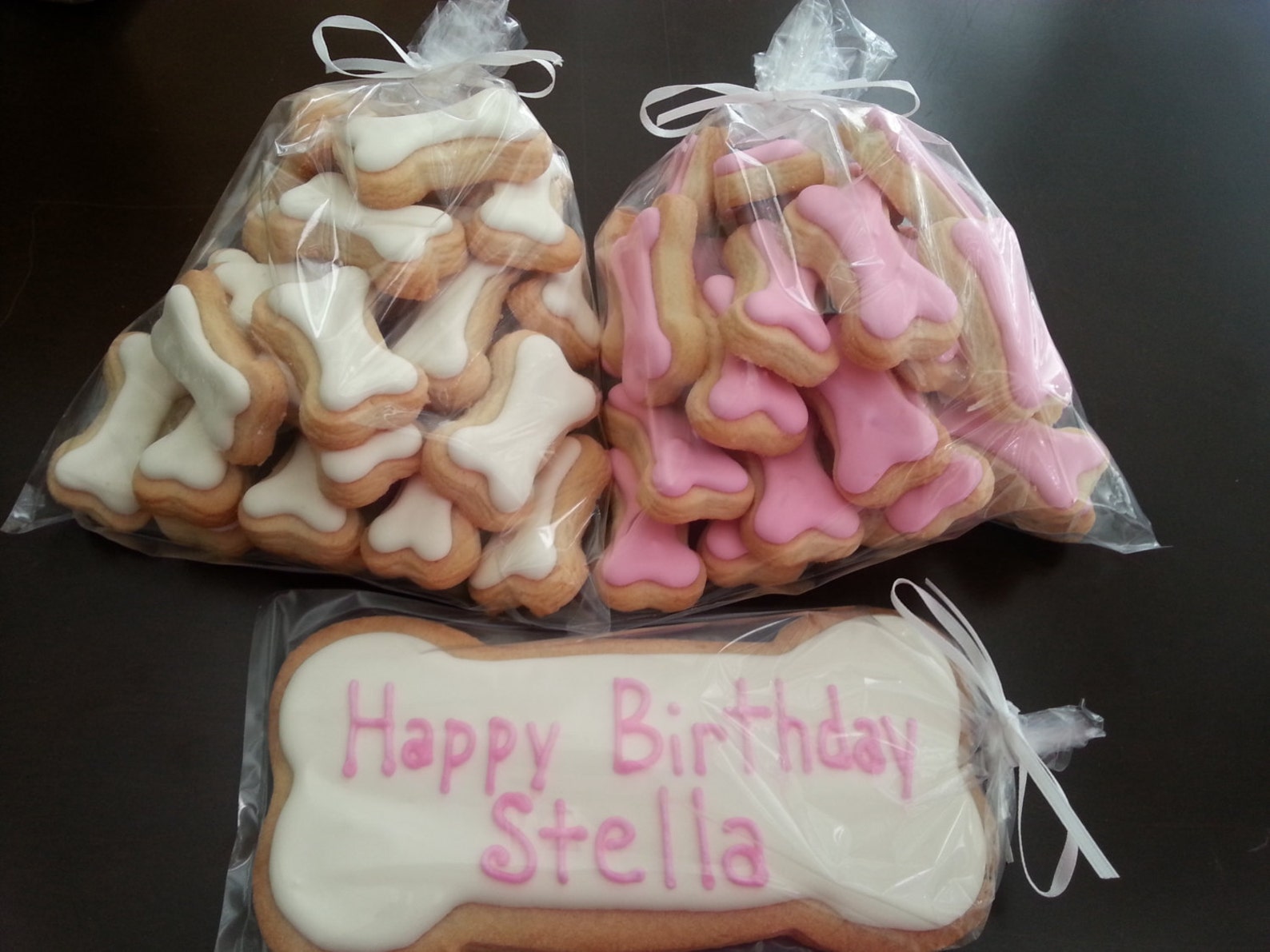 Mini Dog Bone Cookies 4 Dozen - Etsy