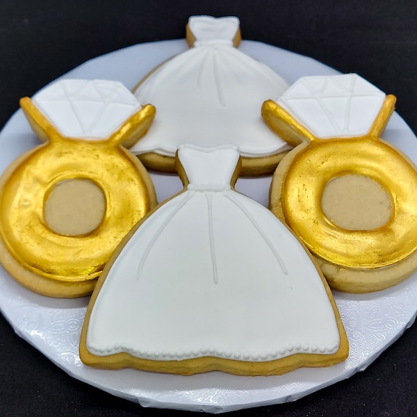 Bridal Gown Cookies - Etsy