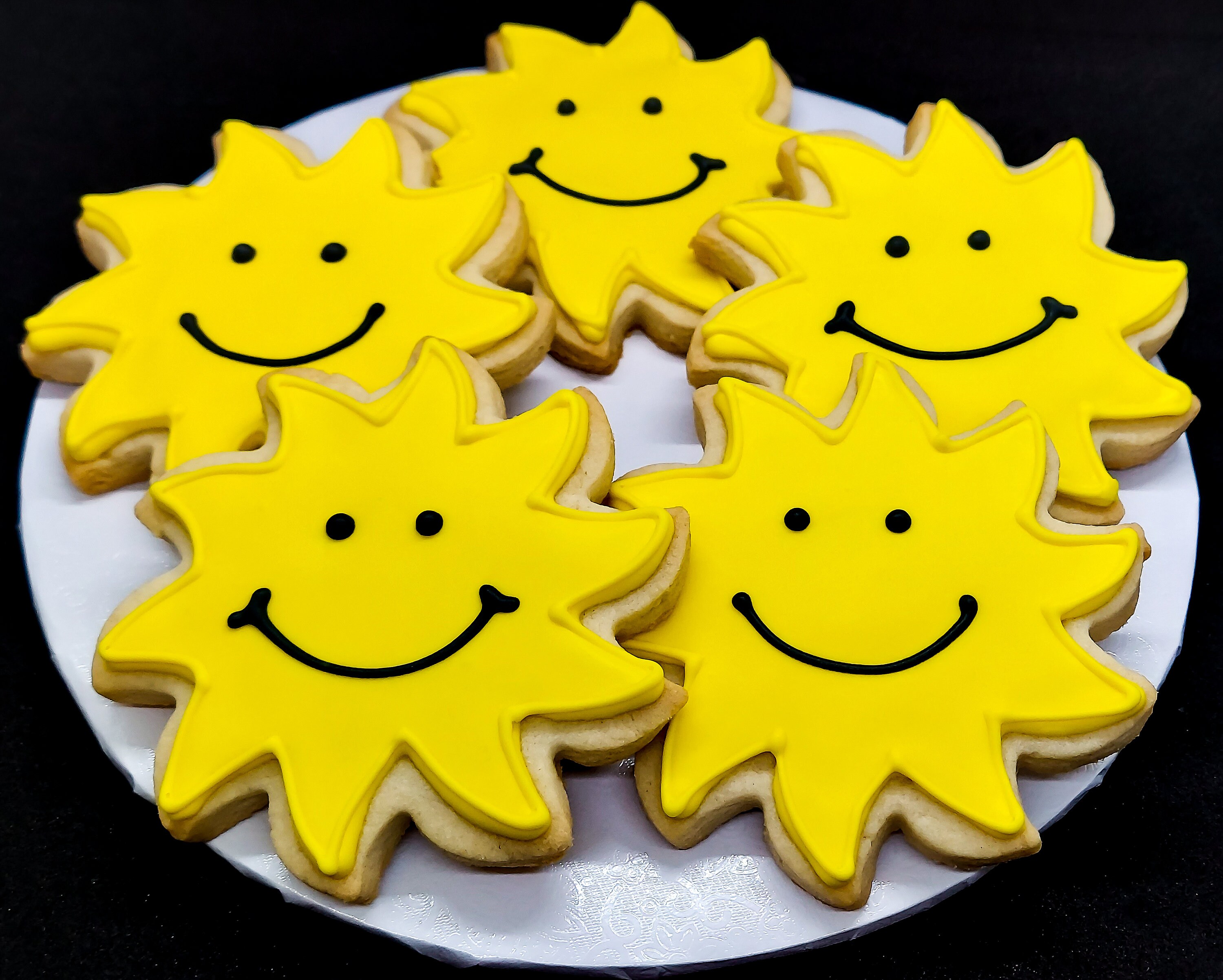 Smiley Sun Cookies (1 Dozen) - Etsy