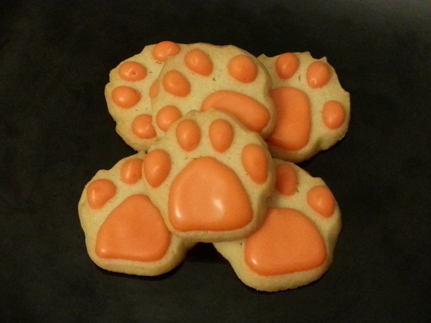 Mini Paw Print Cookies 4 Dozen - Etsy