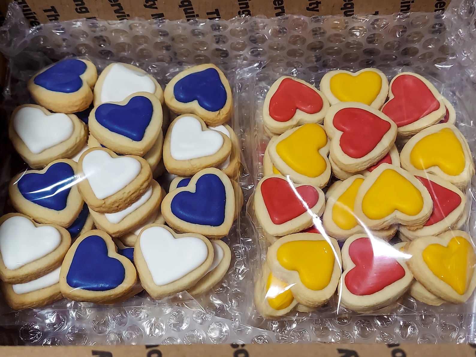 Mini Heart Cookies (50 Pieces) - Etsy