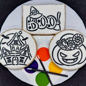 Paint-your-own Halloween Cookies (1 Dozen) - Etsy