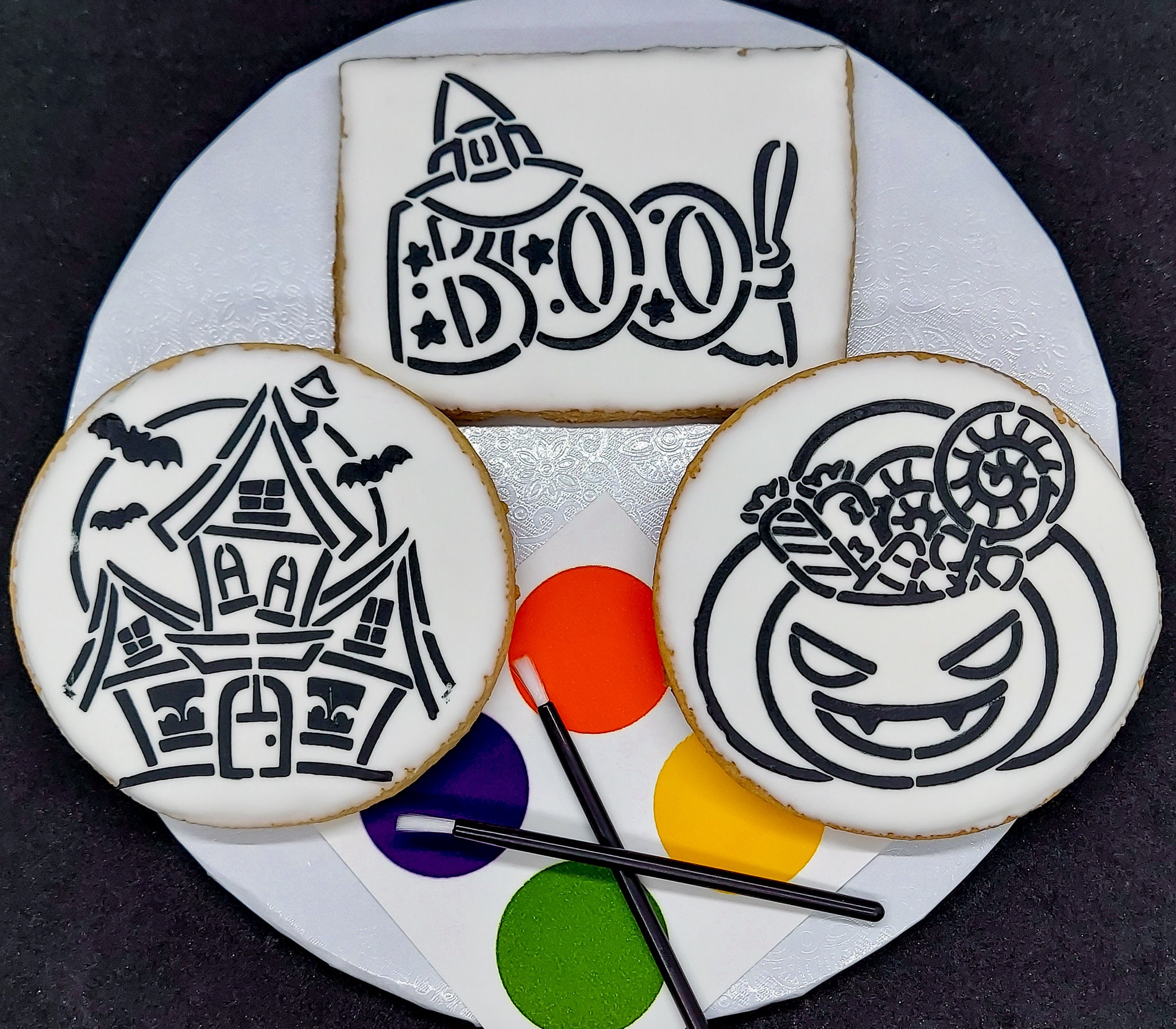 Paint-your-own Halloween Cookies (1 Dozen) - Etsy
