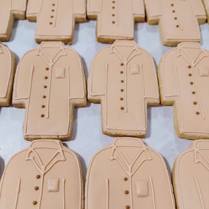 Doctor/lab Coat Cookies 1 Dozen - Etsy