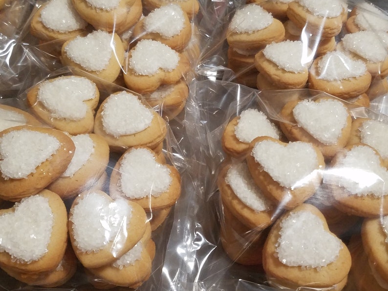 Mini Heart Cookies (50 Pieces) - Etsy