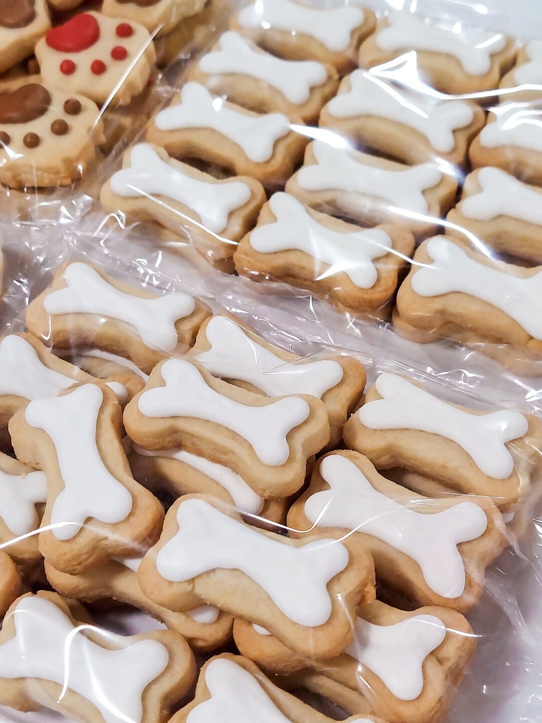 Mini Dog Bone Cookies 4 Dozen - Etsy