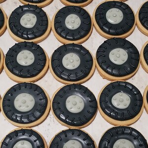 Mini Tire/wheel Cookies 2 Dozen - Etsy