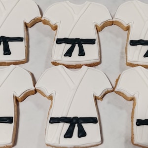 Taekwondo/karate Cookies (1 Dozen) - Etsy
