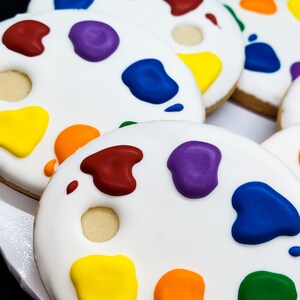 Art Palette Cookies 1 Dozen - Etsy