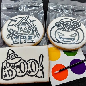 Paint-your-own Halloween Cookies (1 Dozen) - Etsy