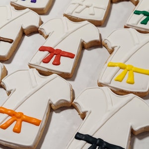 Taekwondo/karate Cookies (1 Dozen) - Etsy
