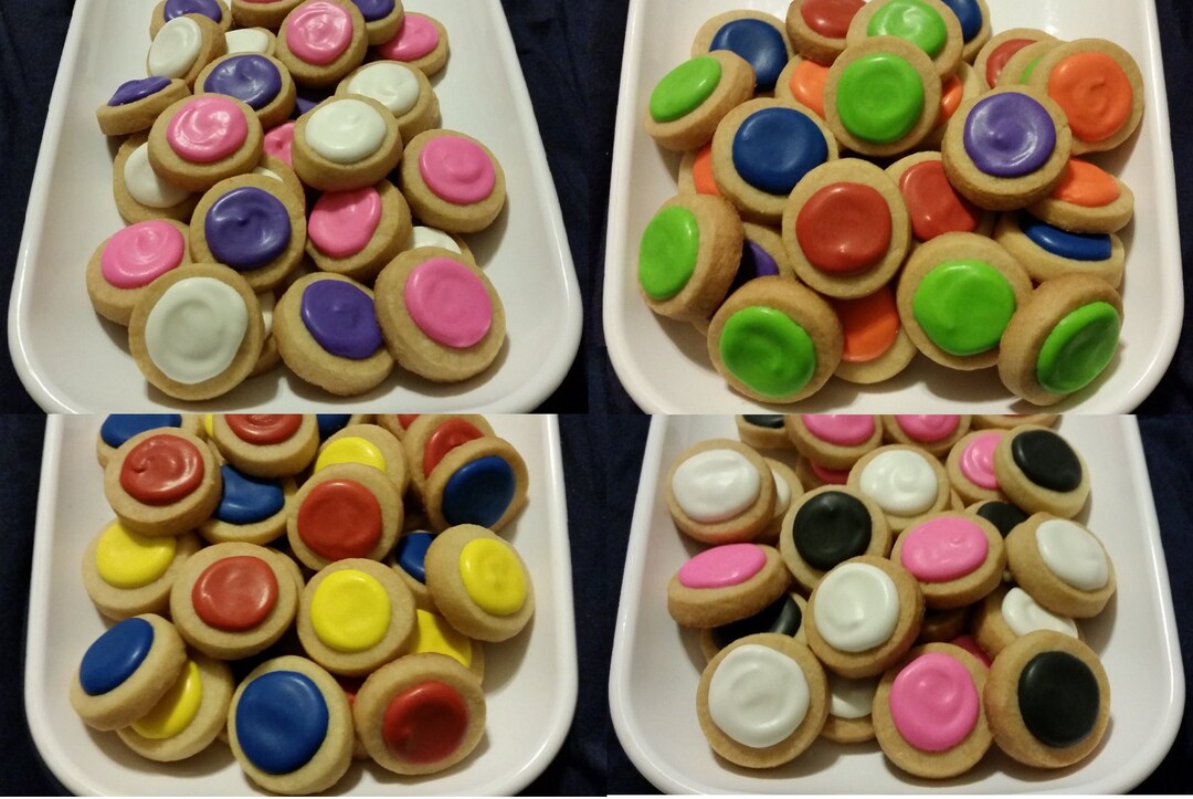 Mini Round Button Cookies (4 Dozen) - Etsy