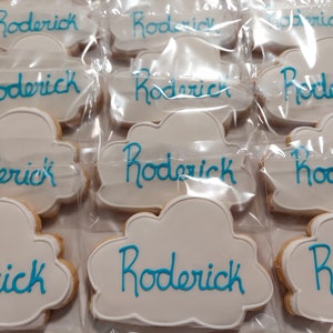 Name Cloud Cookies (1 Dozen) - Etsy