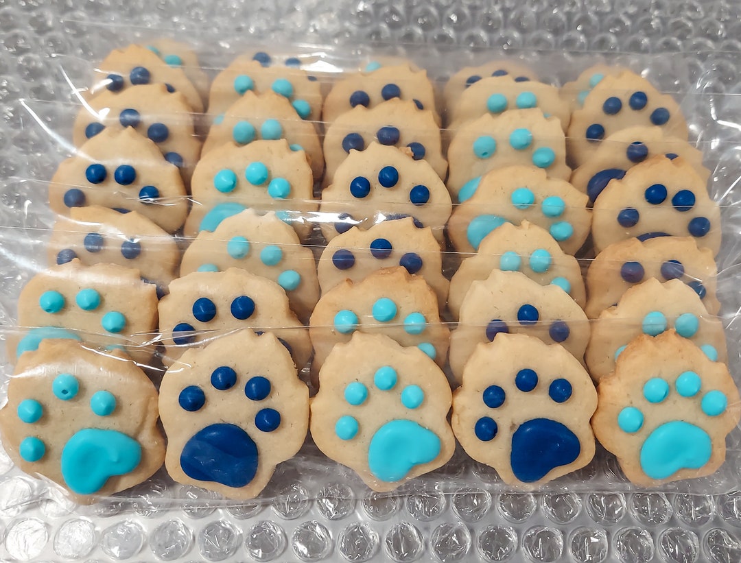 Mini Paw Cookies 5 in a Bag - Etsy
