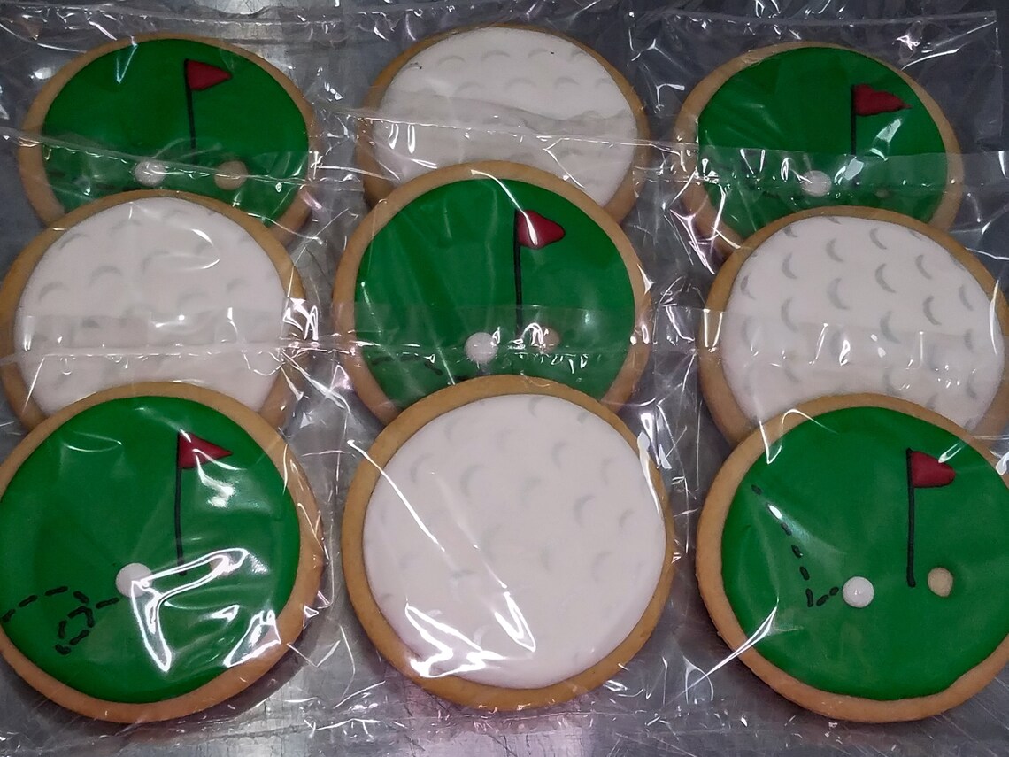 Golf Cookies 1 Dozen - Etsy