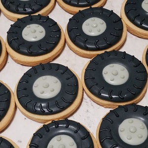 Mini Tire/wheel Cookies 2 Dozen - Etsy
