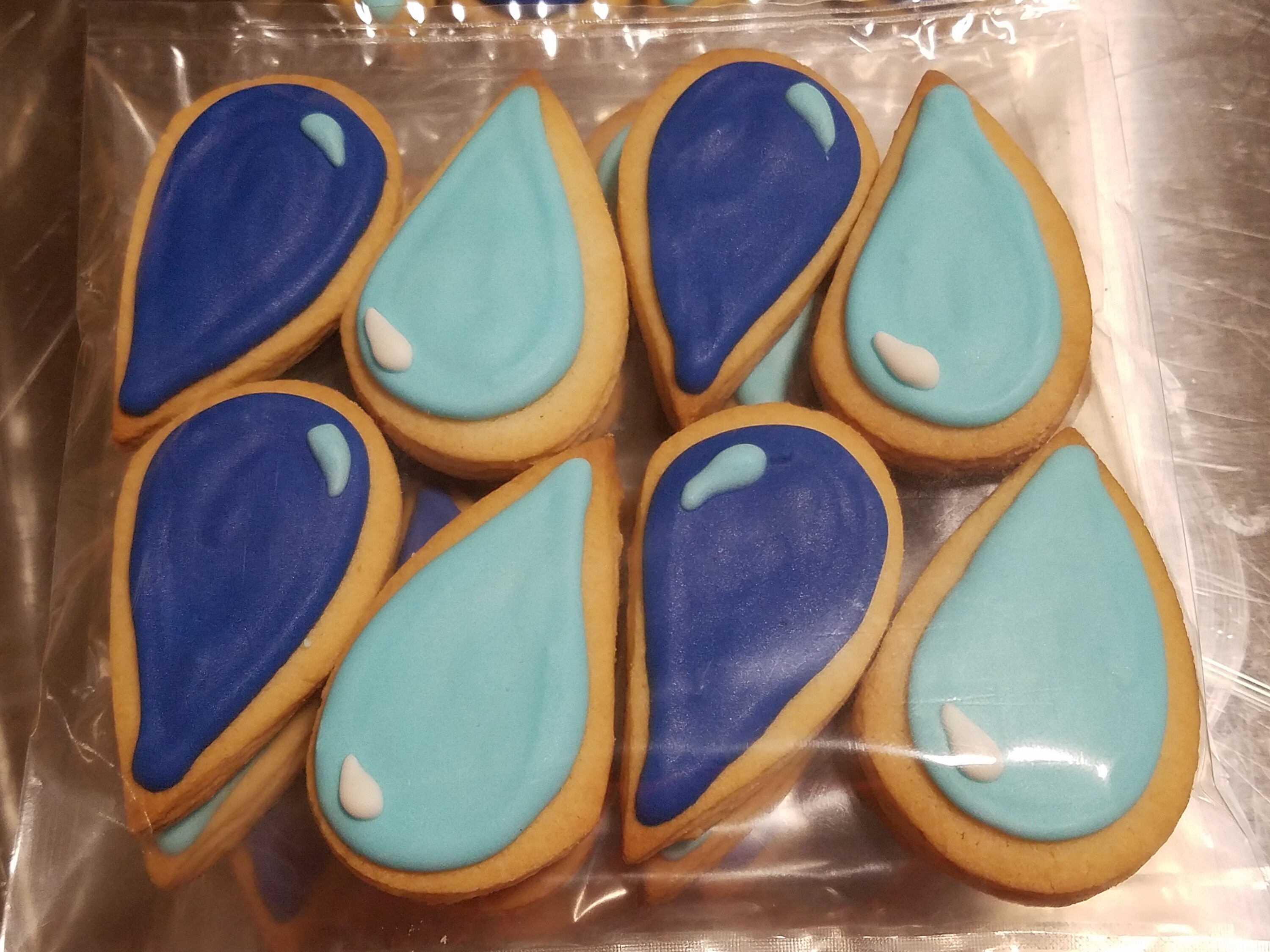 Mini Raindrop Cookies 3 dozen | Etsy