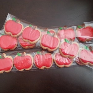 Mini Apple Cookies (5 in a Bag) - Etsy