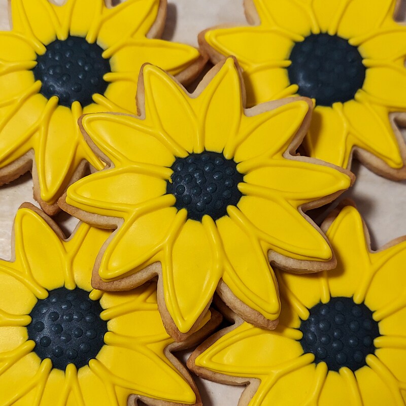 Sunflower Cookie - Etsy