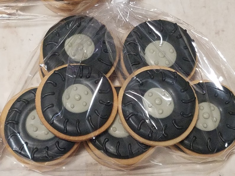 Mini Tire/wheel Cookies 2 Dozen - Etsy