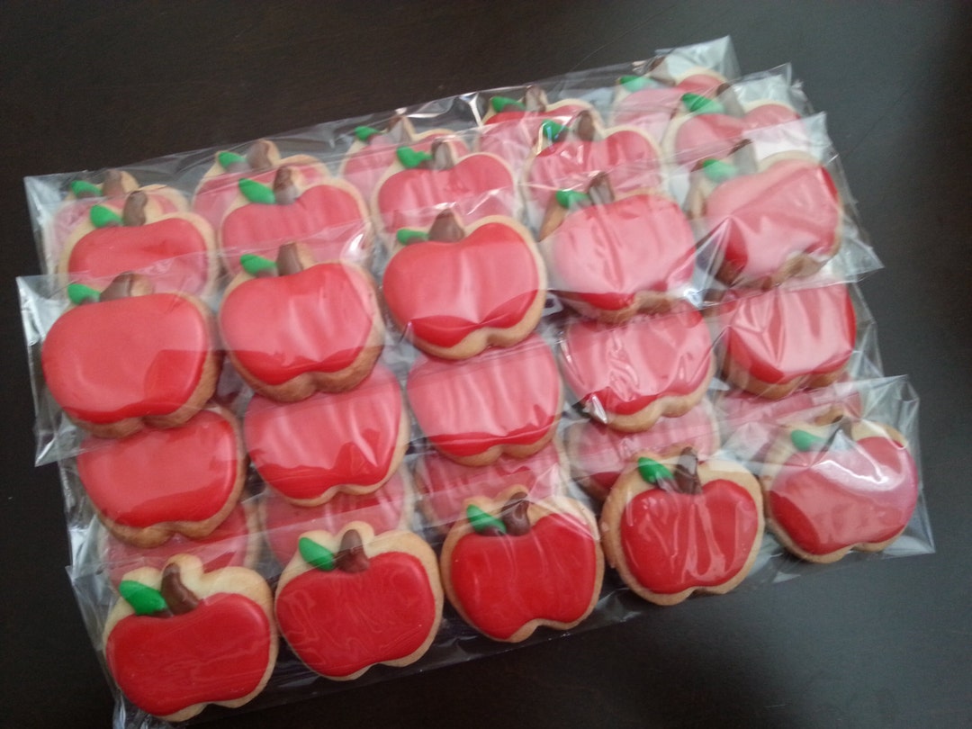 Mini Apple Cookies 5 in a Bag - Etsy