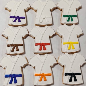 Taekwondo/karate Cookies (1 Dozen) - Etsy