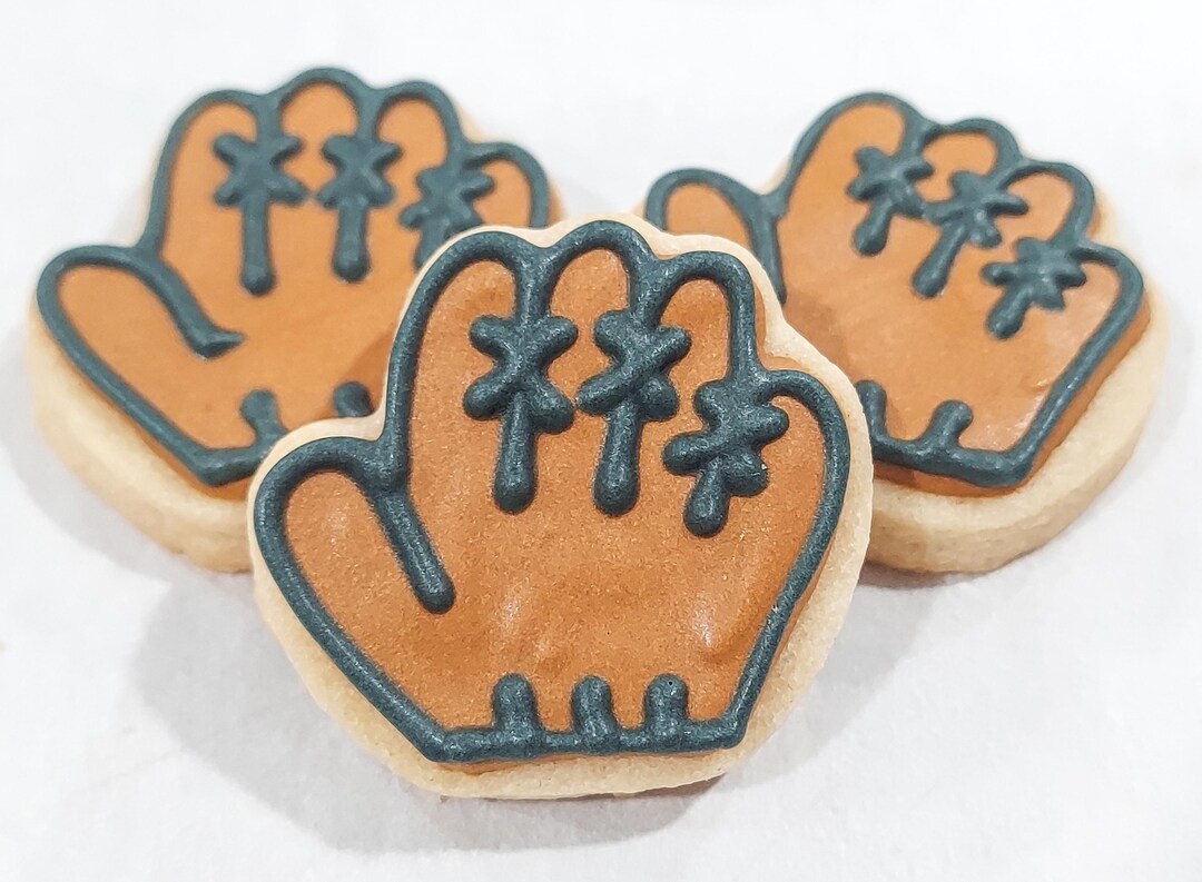 Mini Baseball Glove Cookies (2 Dozen) - Etsy