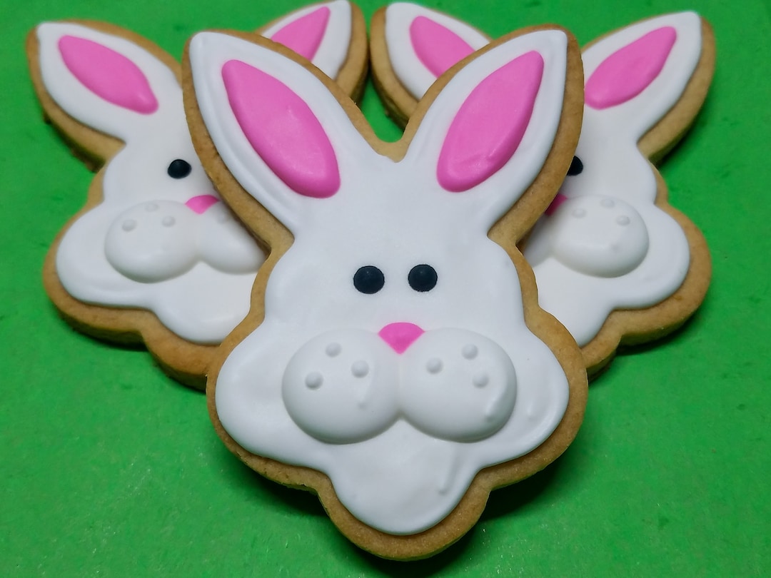 Easter Bunny Rabbit Cookies 1 Dozen - Etsy