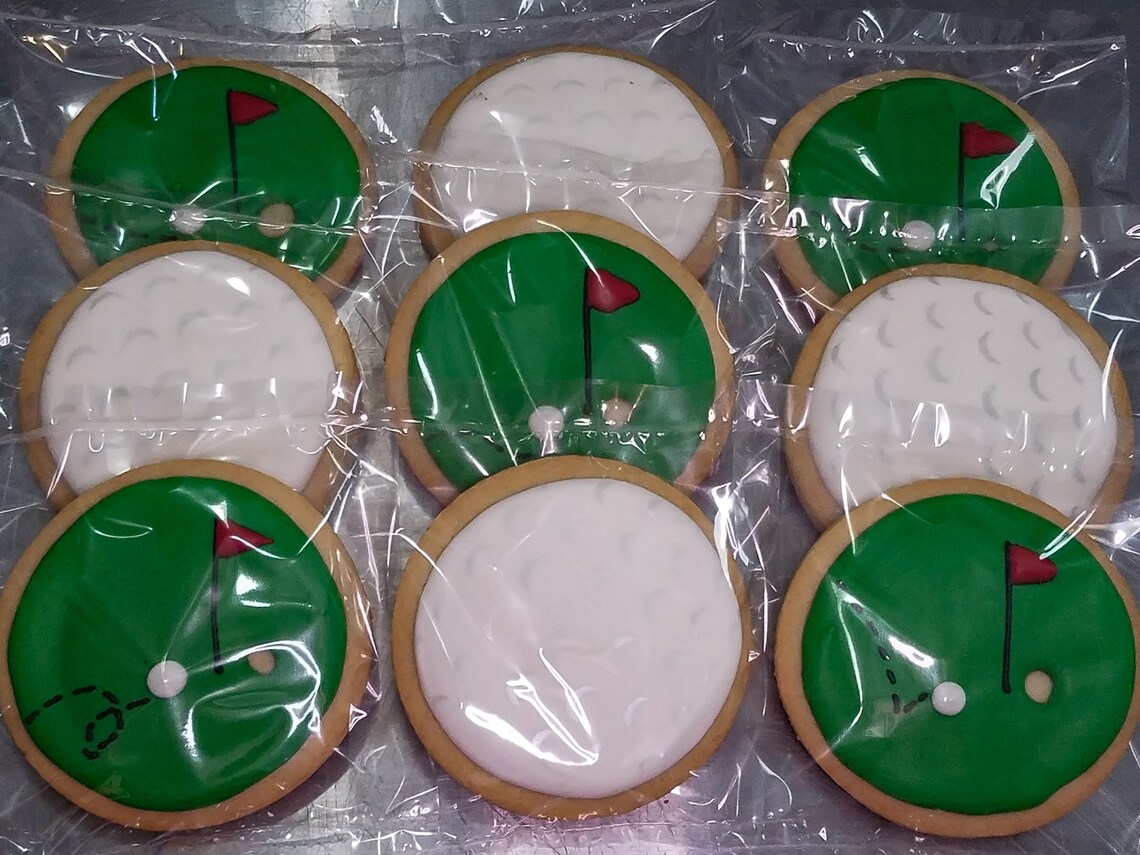 Golf Cookies 1 Dozen - Etsy