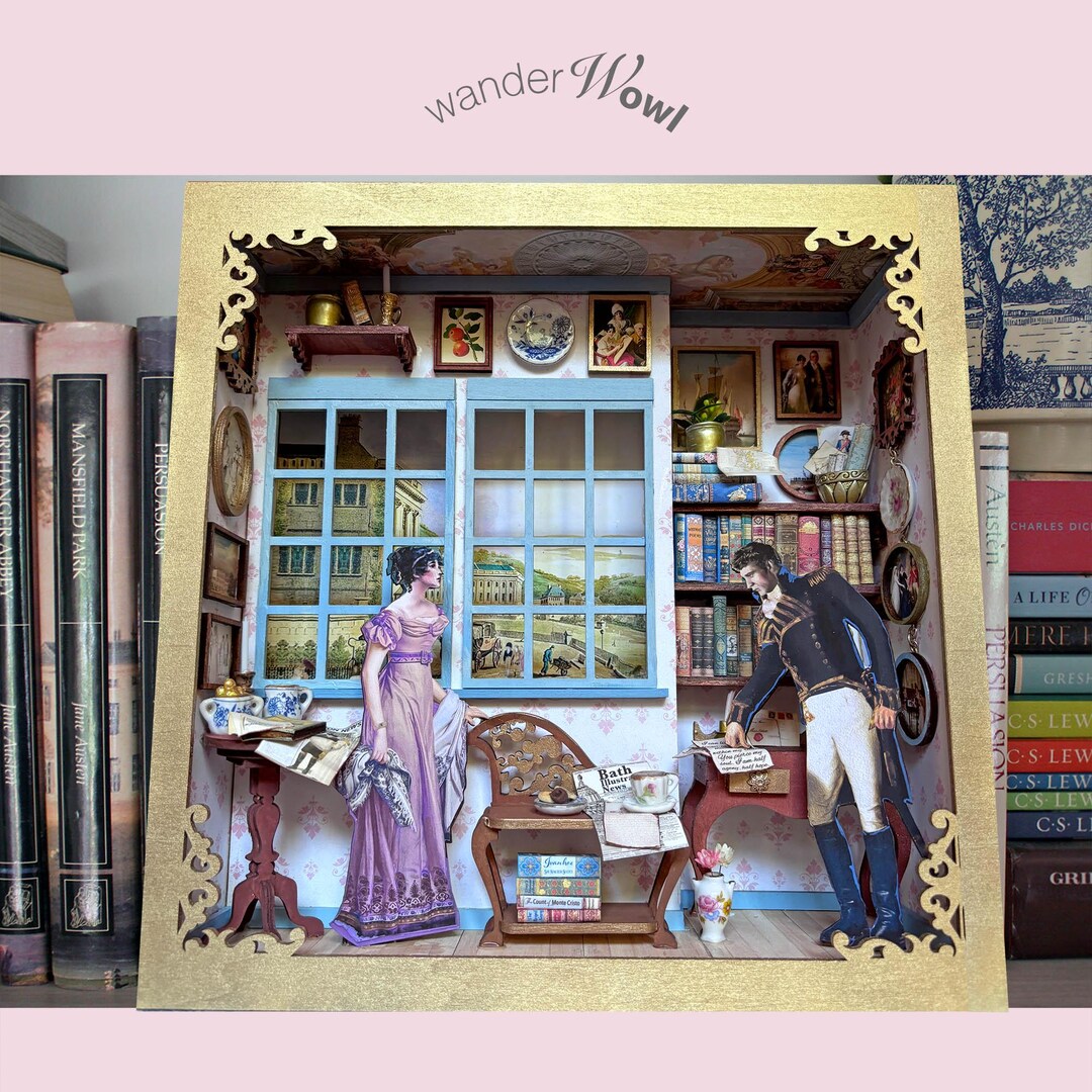 Persuasion by Jane Austen Miniature, Jane Austen Gift, Book Shelf ...