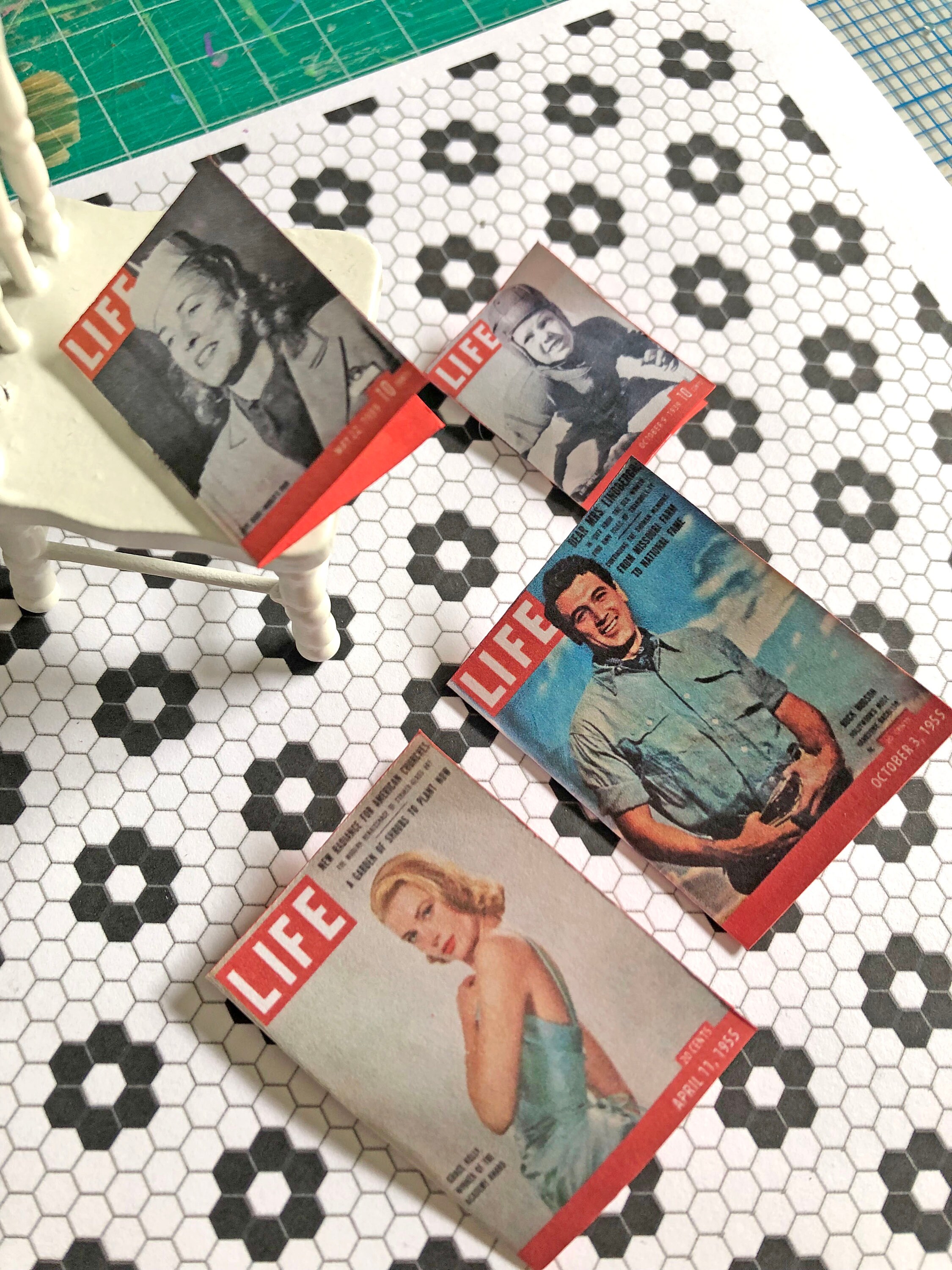 Mini Retro Magazine Covers, 4 Mini Mag Printables, Instant Download ...