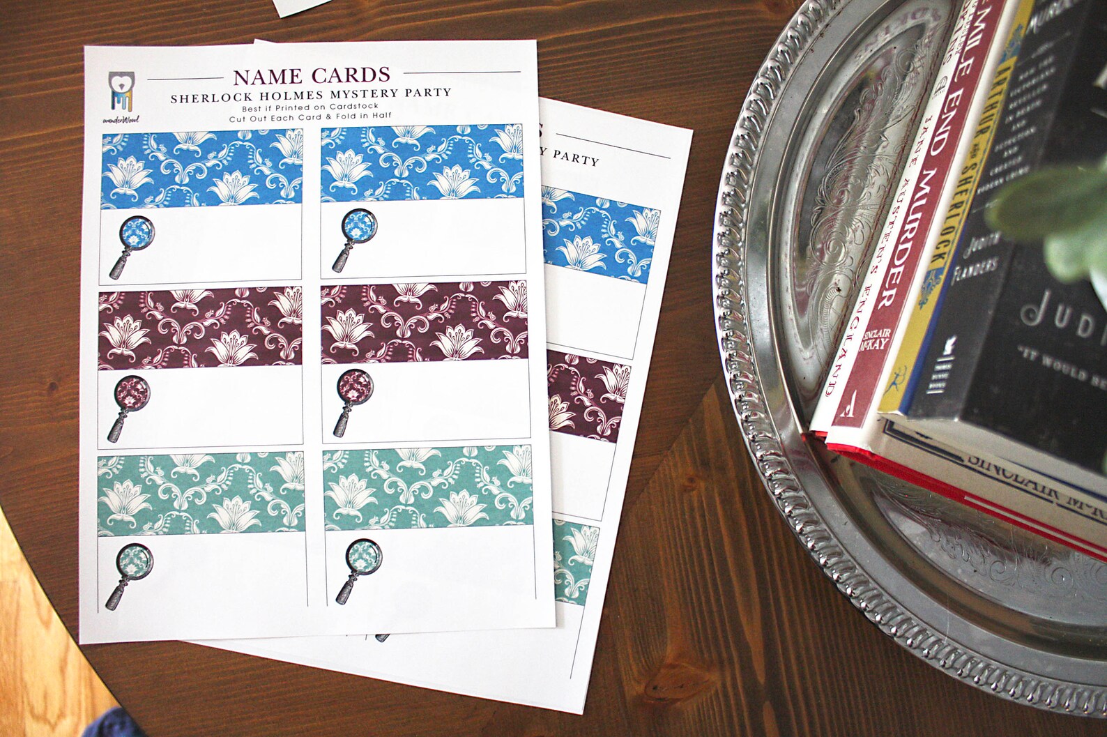 Name Placeholders, Printable Food Labels Instant Download, Mystery ...