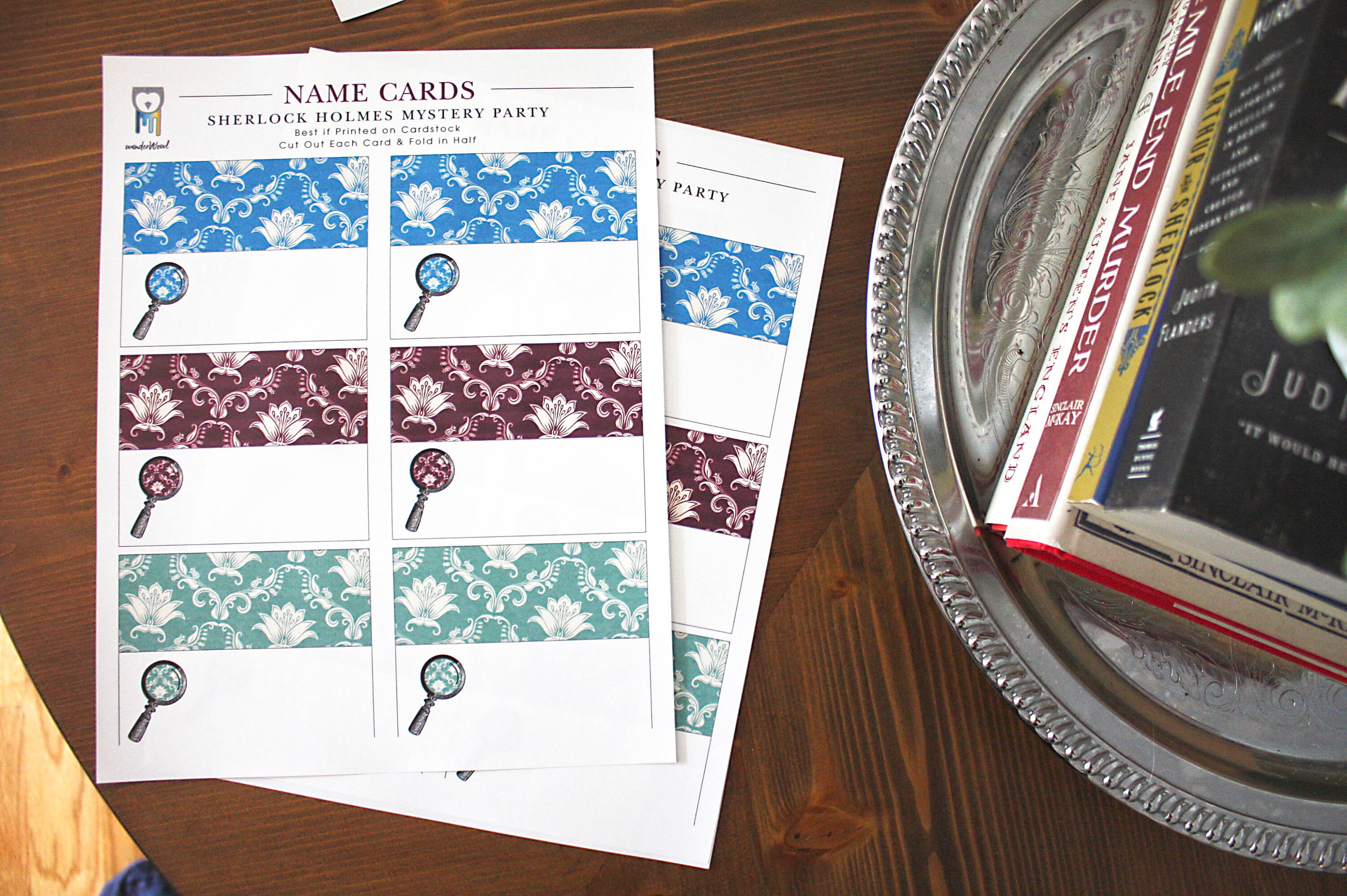 Name Placeholders, Printable Food Labels Instant Download, Mystery ...