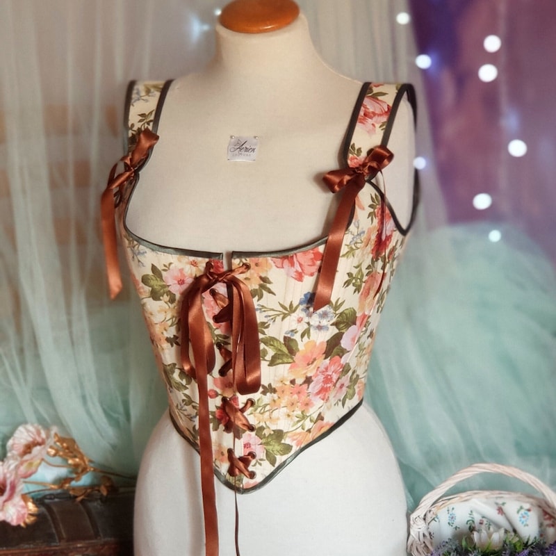 Corset Floral - Etsy