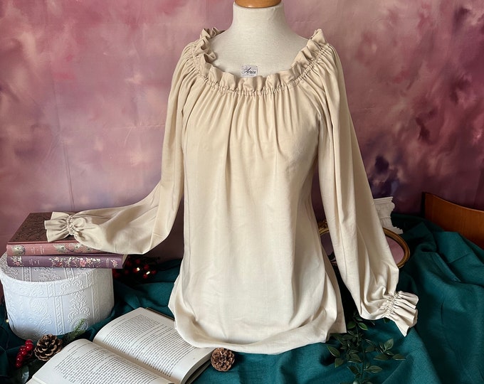 Chemise Pirate Blouse Cottagecore Princess Fairy Shirt Renaissance ...