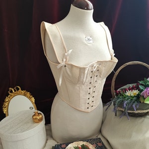 Regency Short Stays Corset, Bridgerton Regency Bra, Wedding Regency ...