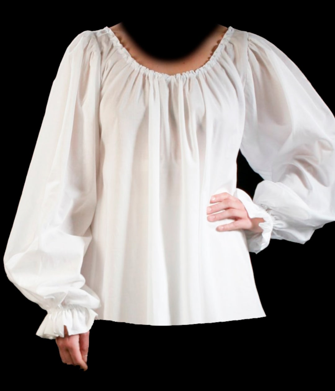 Chemise Pirate Blouse Cottagecore Princess Fairy Shirt Renaissance ...
